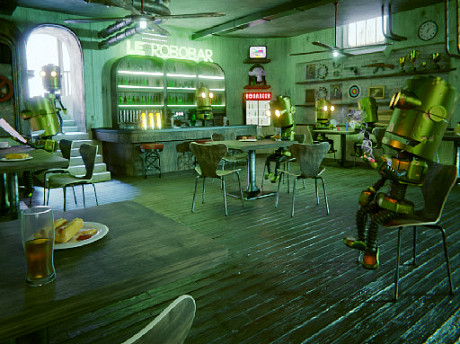 Robot Bar Spot the differences - Y8 Games