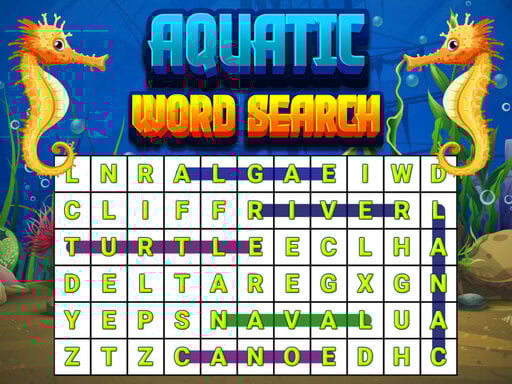 Aquatic Word Search - Y8 Games