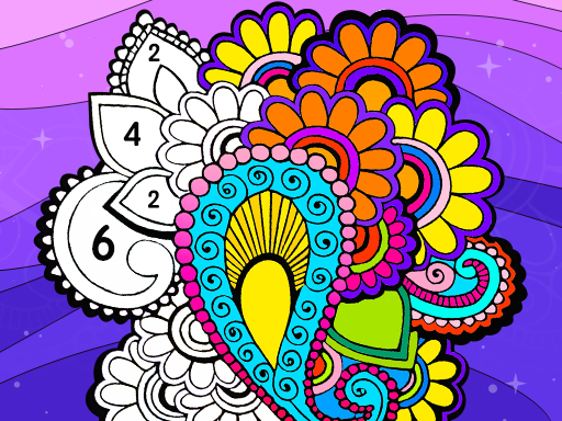 Color Fan Color By Number - Y8 Games