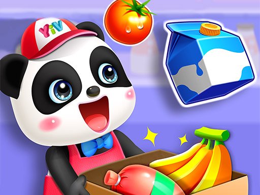 Cute Panda Supermarket - Y8 Games