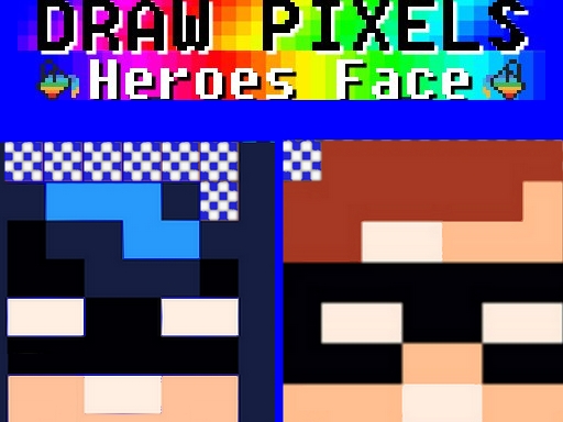 Draw Pixels Heroes Face - Y8 Games