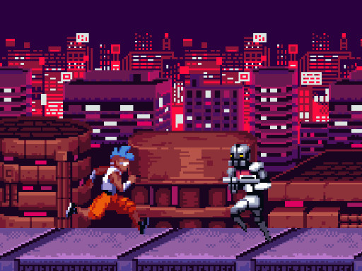 Endless Cyberpunk Runner - Y8 Games