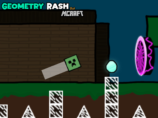 Geometry Rash But MCraft - Y8 Games