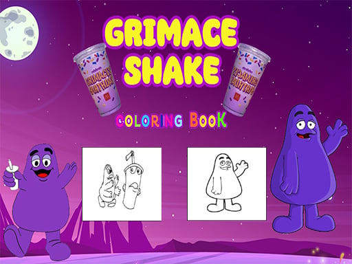 Grimace Shake Coloring - Y8 Games