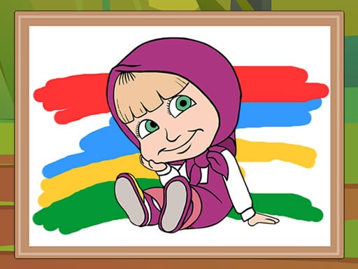 Masha and the Bear Coloring Book - Y8 Games