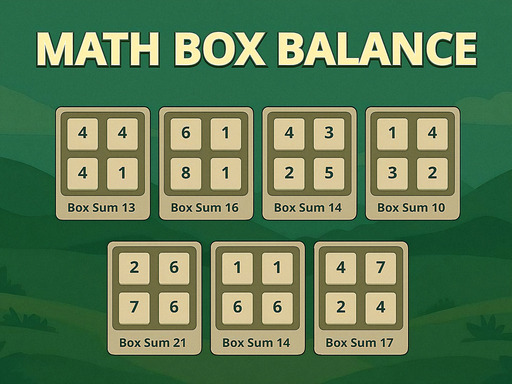 Math Box Balance - Y8 Games