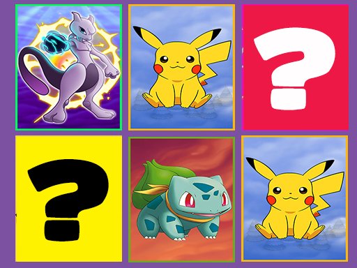 Pokemon Find Pairs - Y8 Games