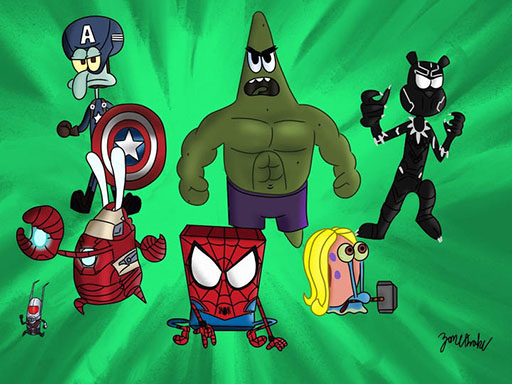 spongebob Superhero - Y8 Games