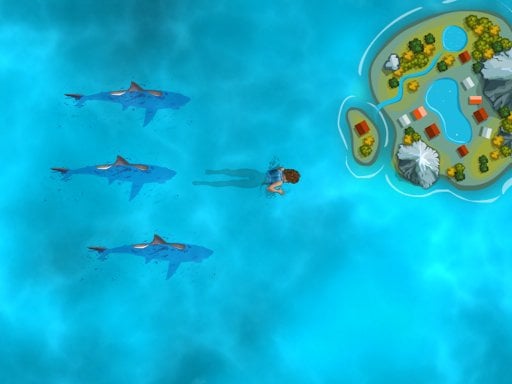 Survive the Sharks - Y8 Games