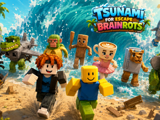 Tsunami For Escape Brainrots - Y8 Games