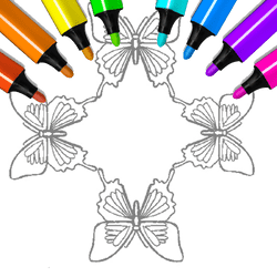 Butterfly Coloring Pages Kids - Y8 Games