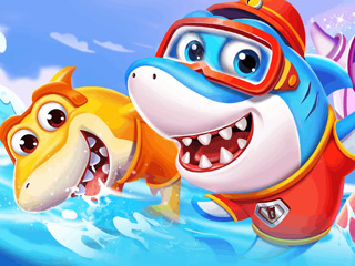 Little Panda Shark Family - Y8 Games